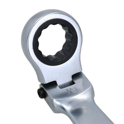 19mm Flexi Flexible Enclosed Ring Ratchet Spanner With Lockable Head 72 ...