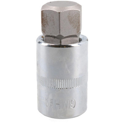 19mm Hex Bit Metric Allen Socket Male 1/2" Drive 55mm Length ...