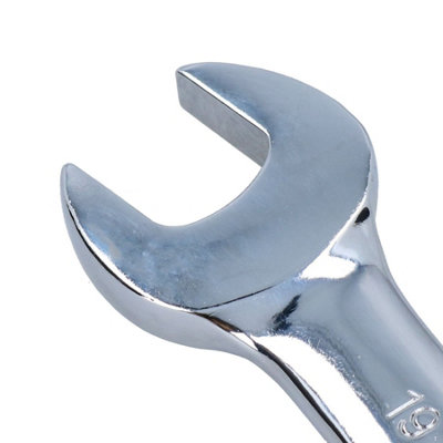 19mm Reversible Cranked Offset Ratchet Combination Spanner Wrench 72 Teeth