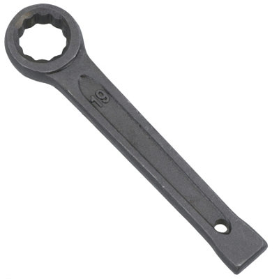 19mm Slogging Box End Striking Ring Wrench Spanner Bi-Hex 12 Sided ...