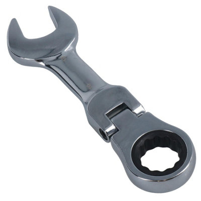 19mm Stubby Flexi Ratchet Combination Spanner Metric Wrench 72 Teeth SPN24