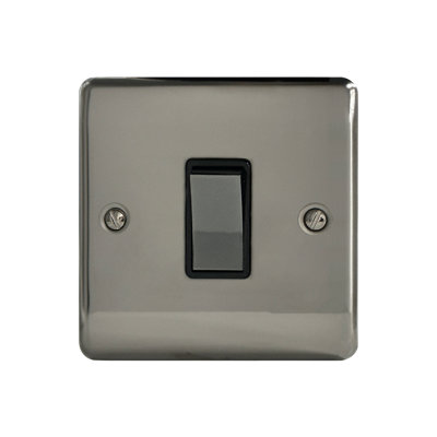 1G Intermediate 10AX Switch Black Nickel, Black Insert