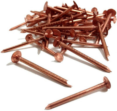 1KG Copper Clout Nails 50mm x 3.35mm Rustproof Nails for Roofing Felt ...