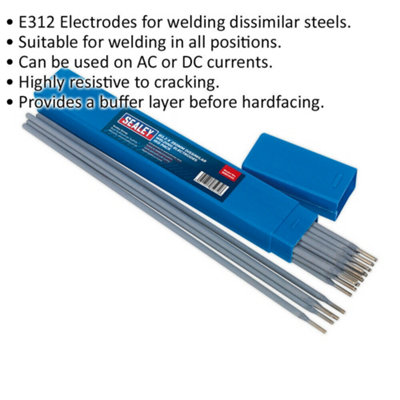 1kg E312 Dissimilar Steel Welding Electrodes 3.2 x 350mm for All Positions