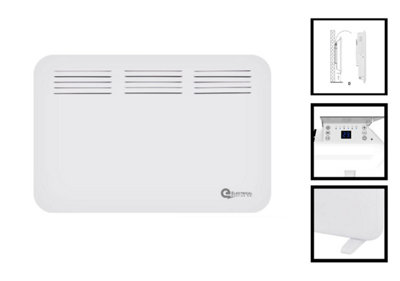 1kw / 1000W Electric Panel Heater Radiator - LOT20/ERP Compliant c/w 24 ...