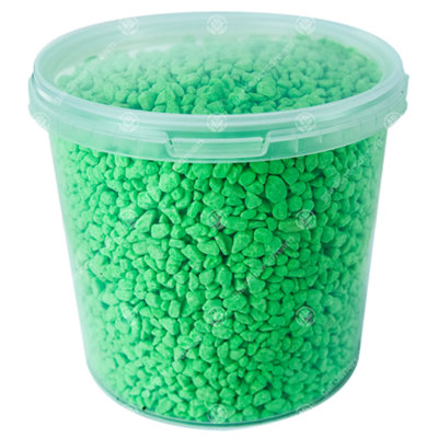 1L Green Fluorescent Aquatic Gravel - Premium Aquarium Fish Tank Stones ...