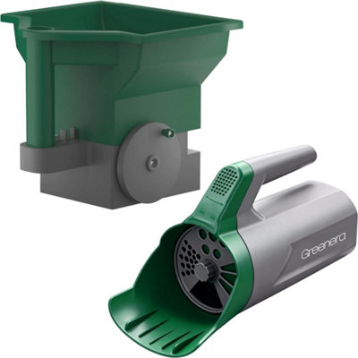 1L Handheld Grass Seed Salt Spreader Mini Lawn Feed Seeder Applicator ...