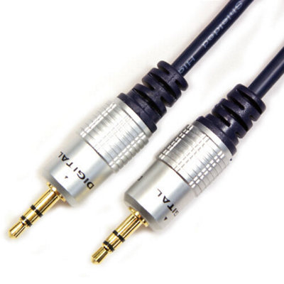 1M 3.5mm Jack Plug To Plug Male Cable Audio Lead For Headphone Aux MP3 ...