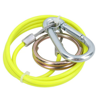 1m 3mm Braked Trailer Break Away cable (Yellow) TR028 | DIY at B&Q