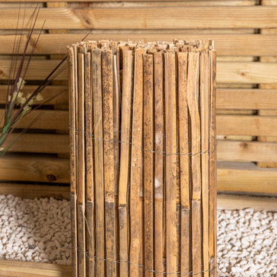 1m Tall x 3m Wide Split Bamboo Garden Screening / Fencing