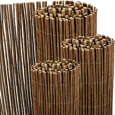 1m x 3m Willow Cane Screen Roll Garden Fencing Long Panel Outdoor ...