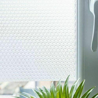 1M X 45CM D C FIX FROSTED HEX FROSTED GLASS STICKY BACK PLASTIC SELF ...