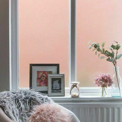 1M X 45CM DC FIX PRIVACY MILKY FROSTED GLASS STICKY BACK PLASTIC SELF ...
