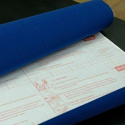 1m x 45cm Navy Blue Velour Vinyl Sticky Back Plastic Self Adhesive ...