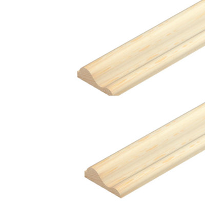1m x 8 Total 8 Meters - 28x9 Pine Decorative Panel Moulding Dado Wall ...