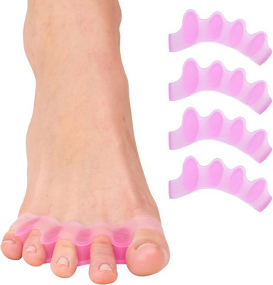1Pairs Silicone Toe Spacers and Separators for Correct Toe Alignment ...