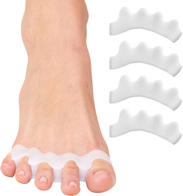 1Pairs Silicone Toe Spacers and Separators for Correct Toe Alignment ...