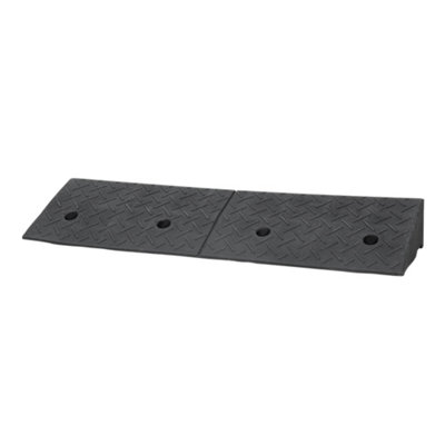 1Pc Grid Design Rubber Kerb Ramp for Road and Steps
