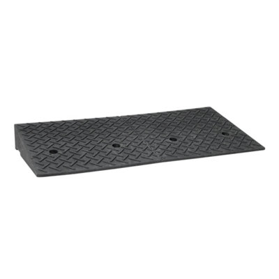 1Pc Grid Design Rubber Kerb Ramp for Road and Steps