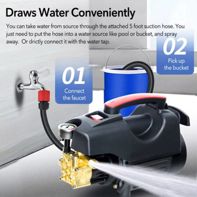 1pc High Pressure Water Washer Gun Spray Cleaner Kit Car Wash Lance ...