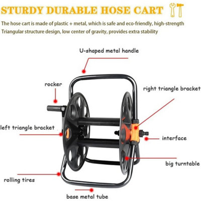 1pc Portable Hose Reel Standing Garden Water Pipe Rust Proof Water Pipe ...