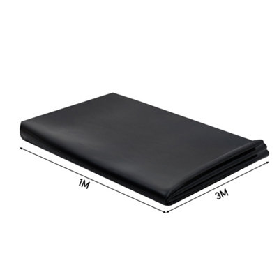 1Pc Rubber EPDM Membrane Waterproof Underlayment Sheet 1x3m