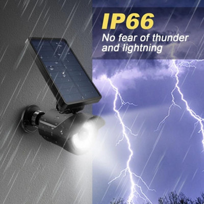 1pc Solar Dummy Security Camera CCTV with LED Light PIR Motion Sensor ...
