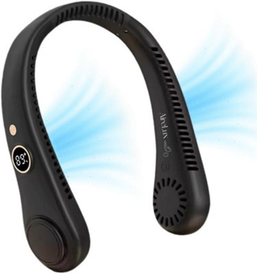 1pcs Cooling portable Neck Fan USB Rechargeable 360 Hands Free ...