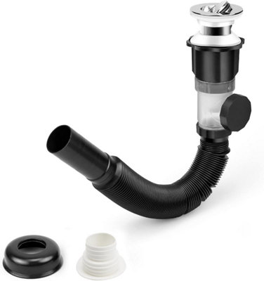 1pcs Pop Up Waste Flexible Waste Pipe Universal Bathroom Sink Waste ...