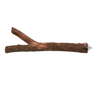1PK 16" Large Wooden Branch Perch Budgie Parrot Bird Cage Accessories
