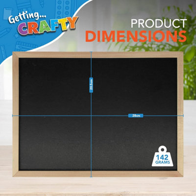 1pk Chalkboard with Chalk and Eraser Set 21 x 28cm Small Chalkboard for ...