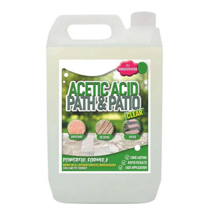 1x 2.5L Acetic Acid Path & Patio Powerful Formula Cleaner Strong ...