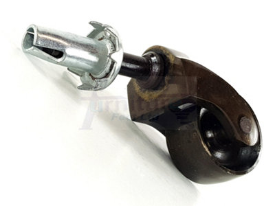 1x ANTIQUE BRASS CASTOR & SOCKET PUSH IN CASTORS 32mm ANTIQUE BRASS ...