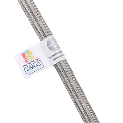 1x Home Range 3/8" x 3/8" BSP (500mm long) WRAS APPROVED Flexible Tap ...