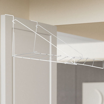 1x Over Door Utility Dryer Clothes Airer 7m Metal Laundry Towel Rail ...