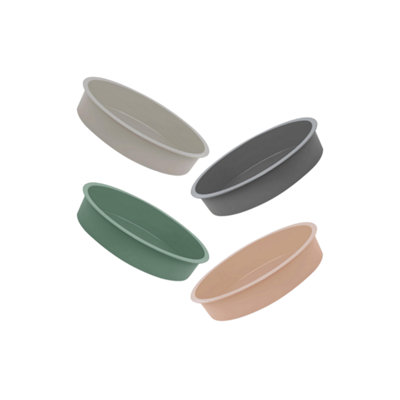 1x Silicone Cake Mould 8 Inch Non Stick Baking Tin Round Silicone Cake ...