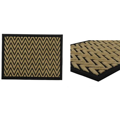 1x Zig Zag Super Absorbent 40x60cm Long Lasting Scraper Non-Slip Door ...