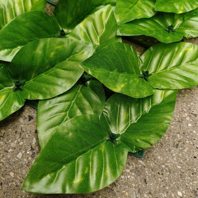 1x3m Artificial Ivy Leaf Hedge Screen Roll, UV Protected Garden Fence ...