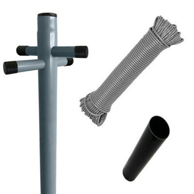2.4 Metre Heavy Duty Clothes Post Washing Line Pole