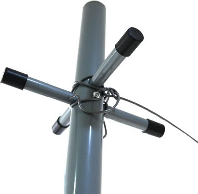 2.4M Galvanised Powder Coated Clothes Line Post