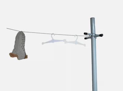 2.4m Heavy Duty Galvanised Powder Coated Clothes Line Post