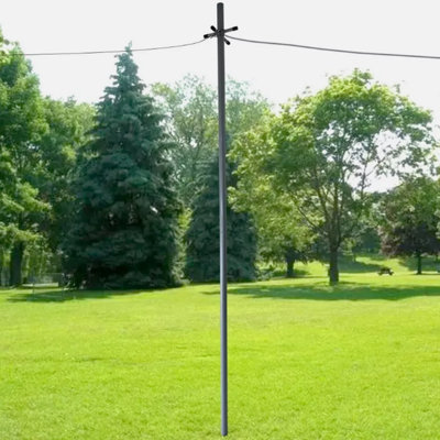 2.4m Heavy Duty Galvanised Powder Coated Clothes Line Post