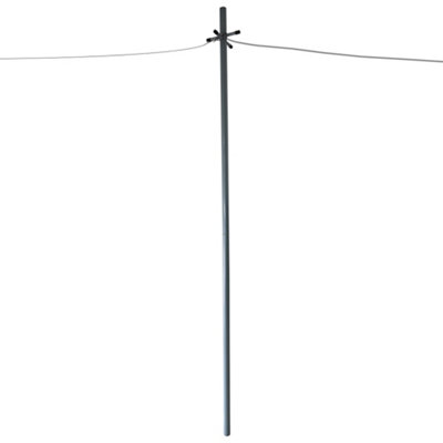 2.4m Washing Line Post Heavy Duty with 30m PVC Clothes Line and Ground ...