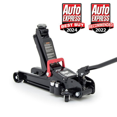 2.4T Low Profile Trolley Jack Garage Wolf Black Jack with multiple Awards