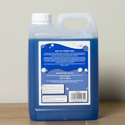 2.5 LITRES CHERRY BLUE TOILET WASTE TANK CLEANING RINSE CONCENTRATE FLUID