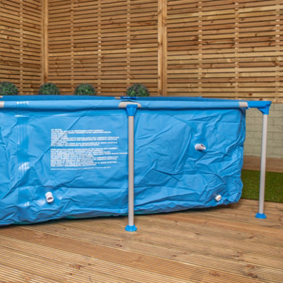 2.58m x 1.79m Giant Rectangular Framed Pool with 2400L Capacity