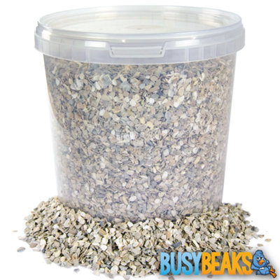 2.5L BusyBeaks Hen Sized Oyster Shell - Premium Grade Poultry Food High ...