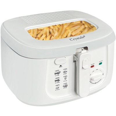 2.5L Electric Deep Fat Fryer Non Stick Pan with Viewing Window & Safe ...