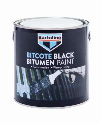 2.5L TIN BARTOLINE BITCOTE BLACK BITUMEN PAINT