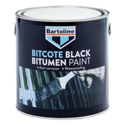 2.5L TIN BARTOLINE BITCOTE BLACK BITUMEN PAINT